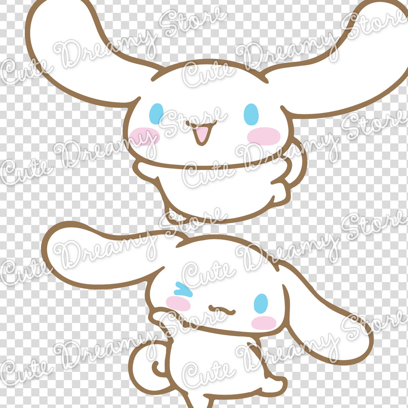 Cinnamoroll 25 Poses Bundle Clipart SVG / PNG / EPS vector – Cute ...