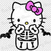 Halloween Skeleton Hello Kitty Clipart SVG / PNG / EPS vector 02 – Cute ...