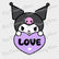 Kuromi Love Heart Clipart SVG / PNG / EPS vector – Cute Dreamy Store