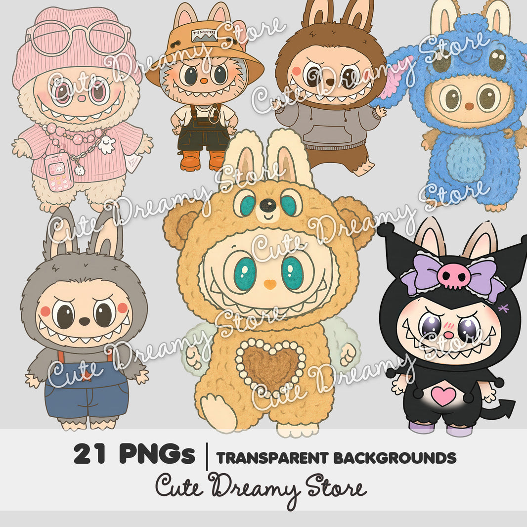 Labubu Clipart Collection – Cute Designs for Crafts & Decor – Cute ...