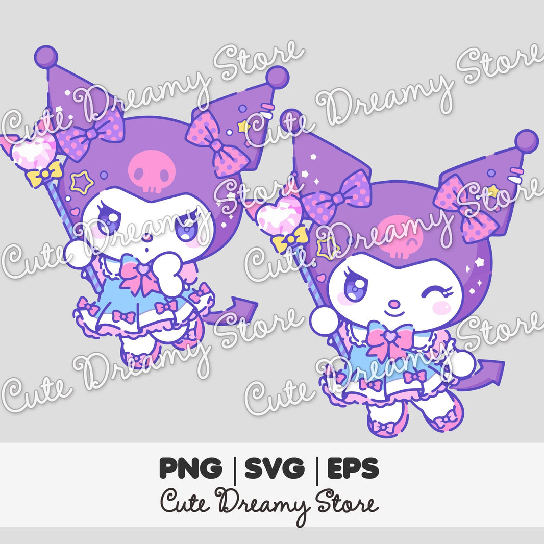 Playful Kuromi Clipart Cute Dreamy Store