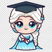 Get Graduation Frozen Elsa Kawaii Clipart at Cute Dreamy Store