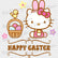 Hello Kitty Happy Easter Clipart SVG / PNG / EPS vector – Cute Dreamy Store