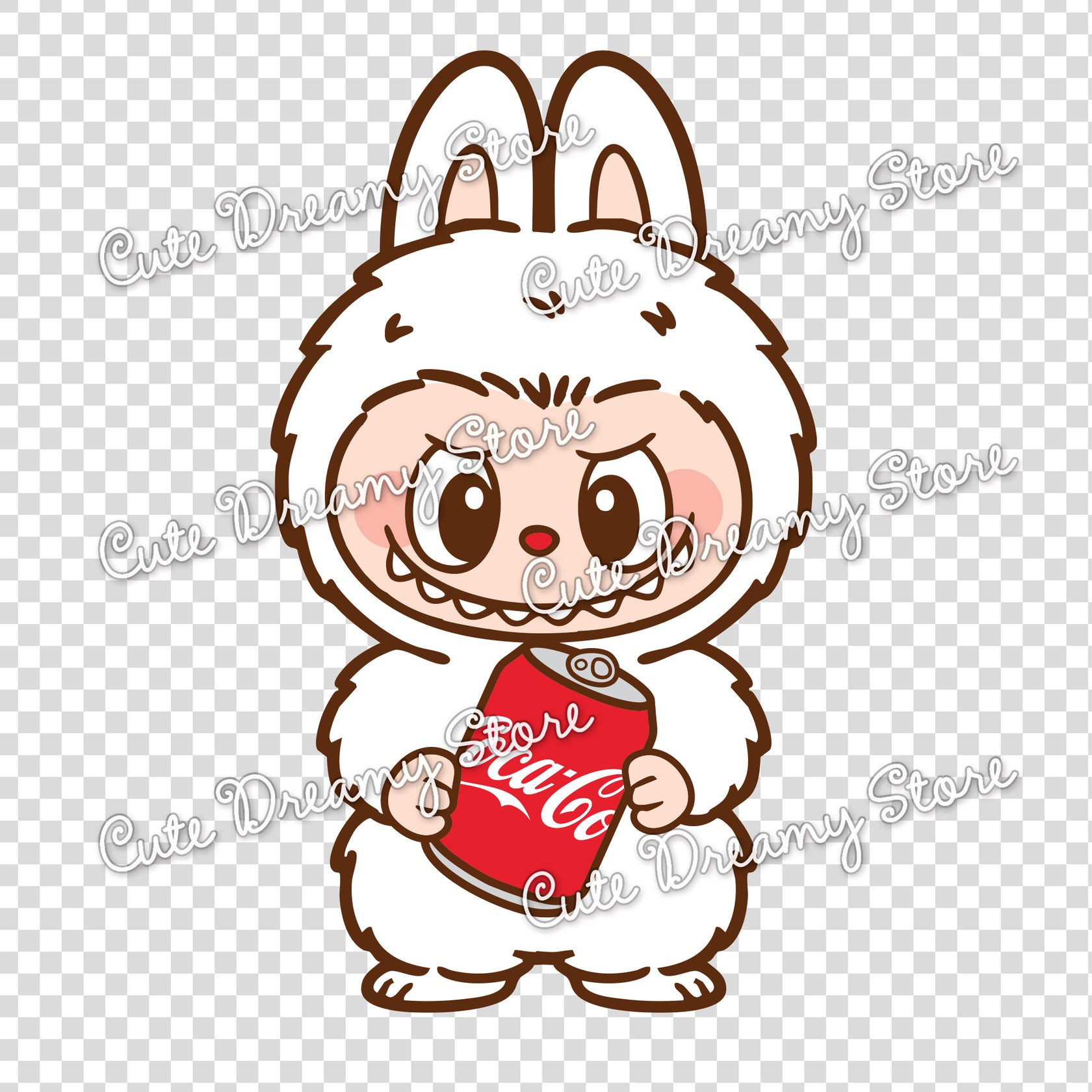 Labubu Coca Cola Clipart SVG / PNG / EPS Vector – Cute Dreamy Store