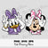 Minnie and Daisy Peace Sign Clipart SVG / PNG / EPS vector – Cute ...